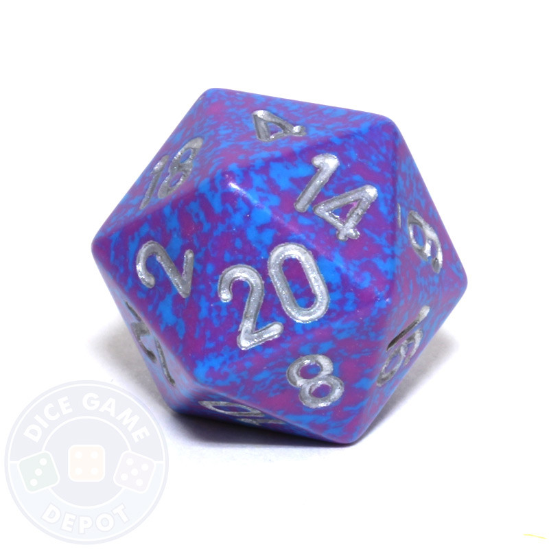 12-Sided Speckled Dice (d12) - Silver Tetra - Dice Game Depot
