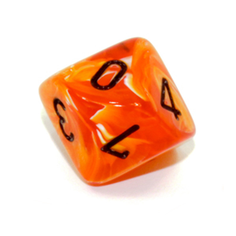 Orange Vortex DnD Dice Set for Sale | Dice Game Depot