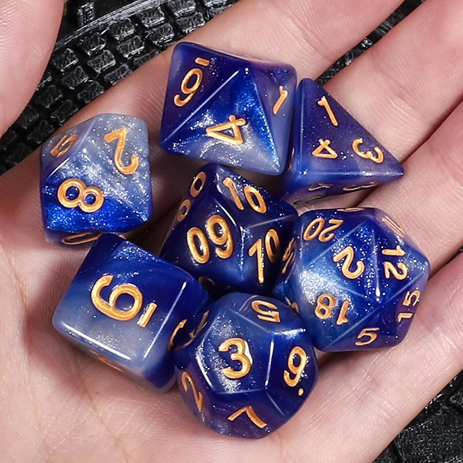 Empyrean Ascent - Glitter TTRPG Dice Set | Dice Game Depot
