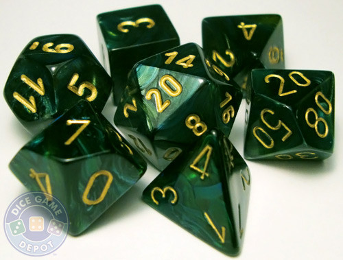 Scarab Jade DnD Dice Set | Dice Game Depot