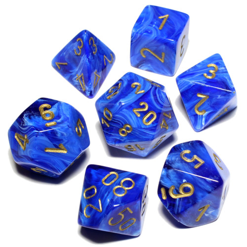 Orange Vortex DnD Dice Set for Sale | Dice Game Depot