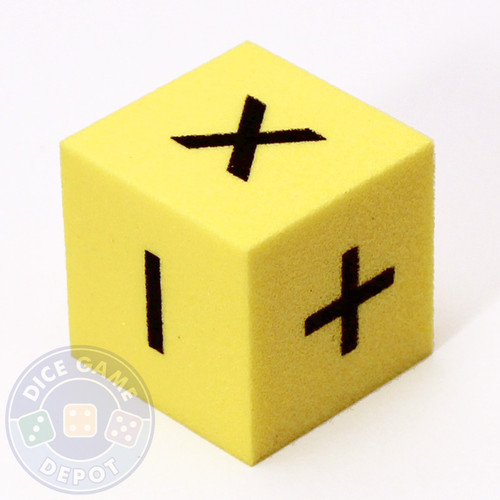 Foam Math Operator Dice - 2 Operator - Plus and Minus 25mm d6 - Dice ...