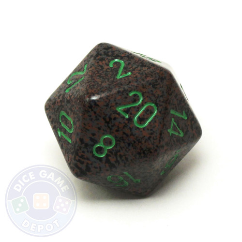 Opaque Dice - White and Black 34mm d20 - Dice Game Depot