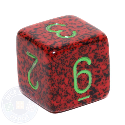 Set of 12 Speckled Strawberry Dice | Dice Game Depot