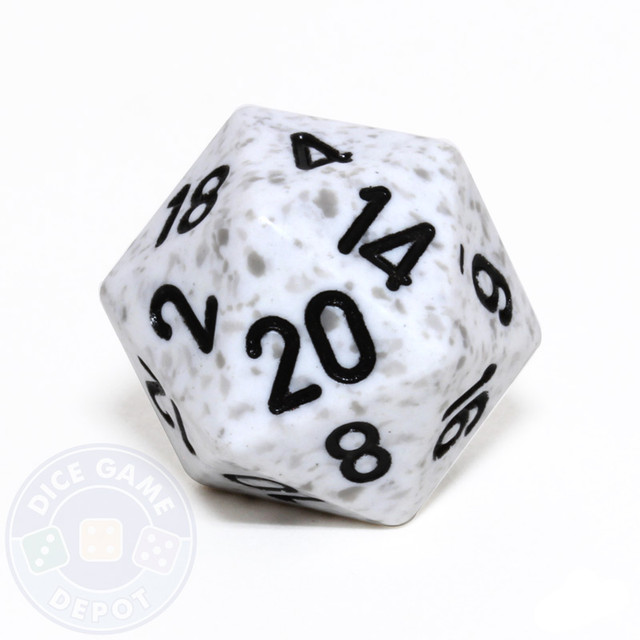 Speckled Arctic Camo 10-Sided Dice (d10) For Sale | Dice Game Depot