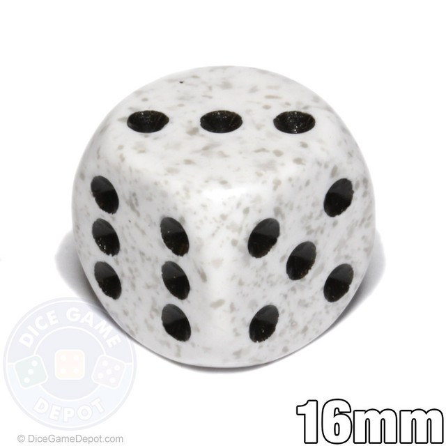 Speckled Arctic Camo 10-Sided Dice (d10) For Sale | Dice Game Depot