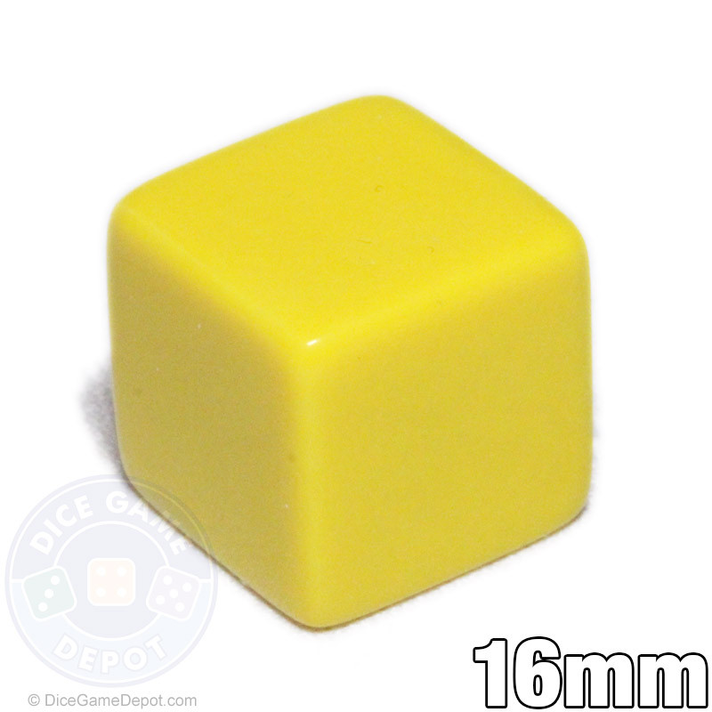 Opaque Yellow 6-Sided Dice (d6) For Sale | Dice Game Depot