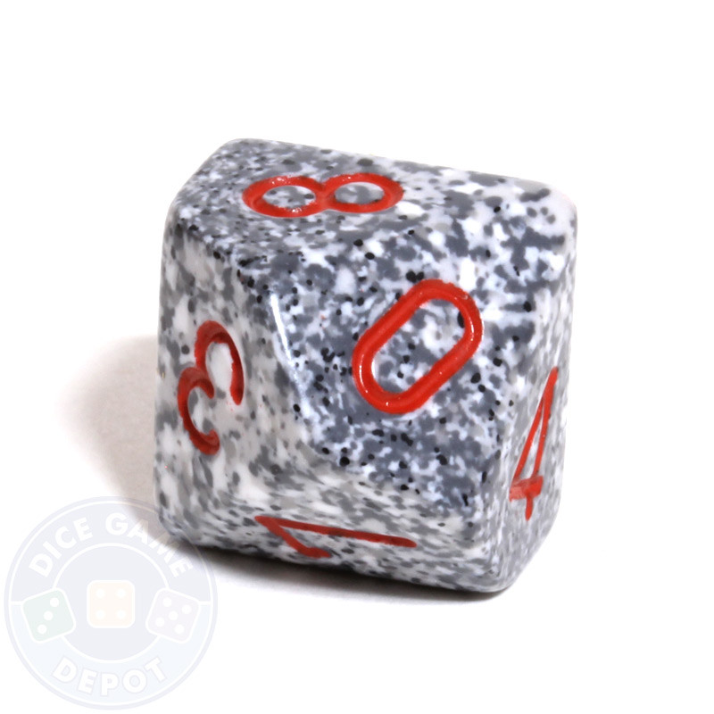 10-Sided Dice (d10) - Opaque Dusty Blue - Set of 10 - Dice Game Depot