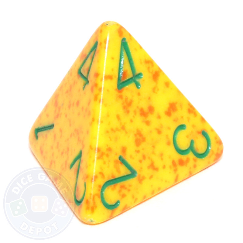 Speckled Hi-Tech 4-Sided Dice (d4) For Sale | Dice Game Depot