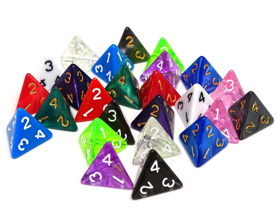 4-Sided Speckled Dice (d4) - Recon - Dice Game Depot