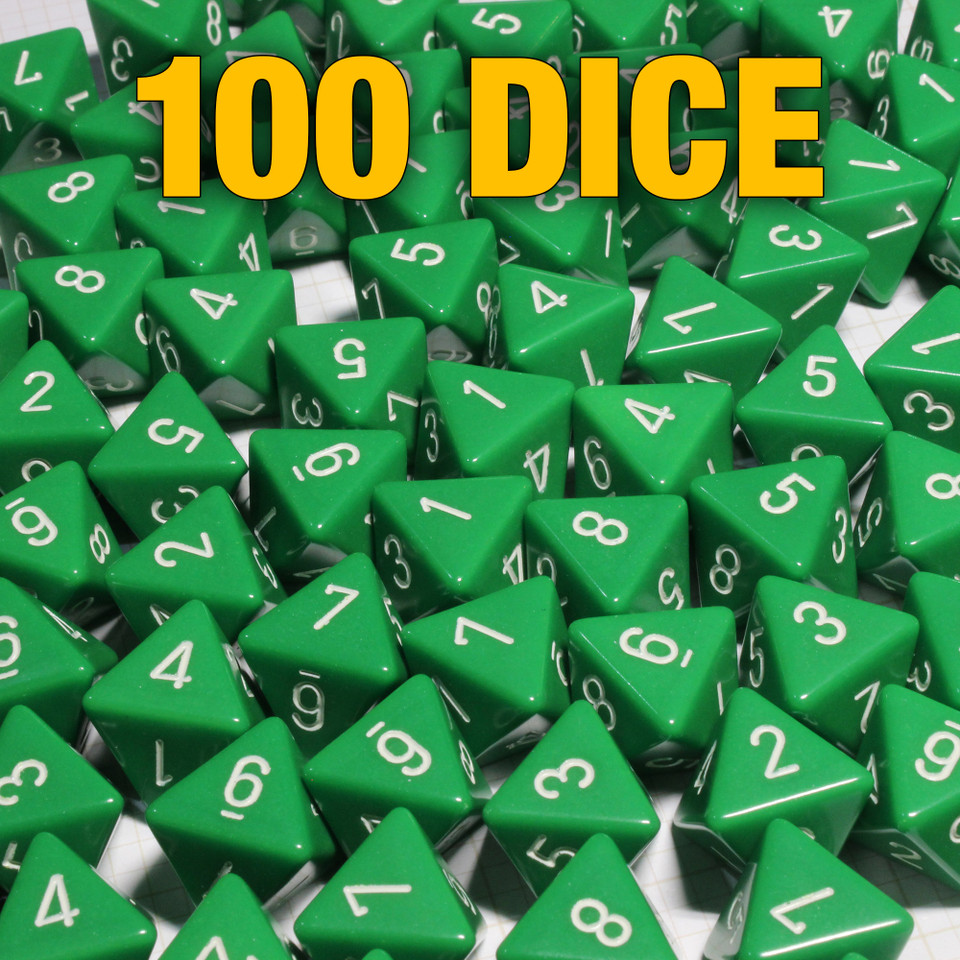 Opaque Dusty Green 8-Sided Dice (d8) For Sale | Dice Game Depot