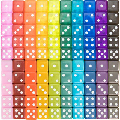 Vintage Assorted Dice - Set of 100 - Dice Game Depot