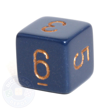 Opaque Dusty Blue 6-Sided Dice (d6) For Sale | Dice Game Depot