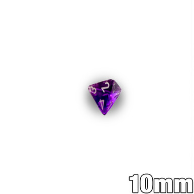 Translucent Purple Mini 10mm 4-sided Translucent Dice (d4) | Dice Game ...