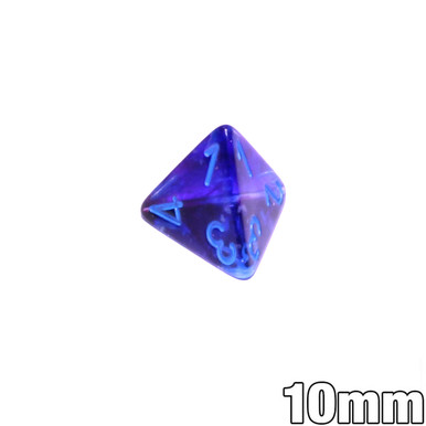 Nebula Nocturnal Mini 10mm 4-sided Dice (d4) | Dice Game Depot