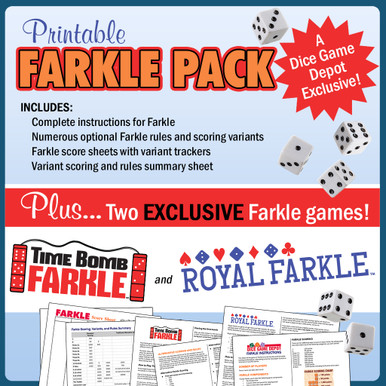 Farkle Game Pack - Rules, scoresheets, and exclusive Farkle games ...