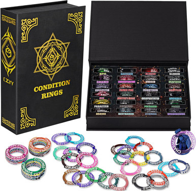 Set of 96 TTRPG Status Effect Rings | Dice Game Depot