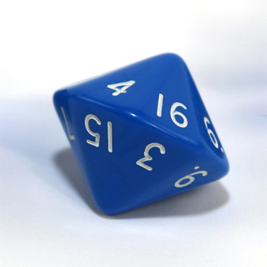 16-Sided Blue Dice (d16) | Dice Game Depot