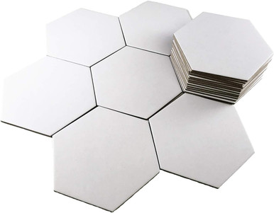 Blank Hexagon Board Game Tiles - Pack of 20 | Dice Game Depot