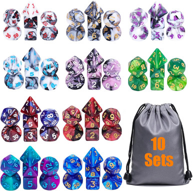 Little Legends Dice Bundle – Ten Mini 10mm 2-Color Dice Sets | Dice ...