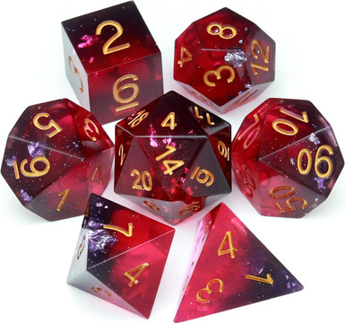 Sharp-Edge Silverthorn TTRPG Dice Set | Dice Game Depot