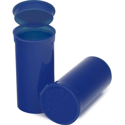 13 Dram Plastic Pop Top Container, Blue Opaque 315/Case
