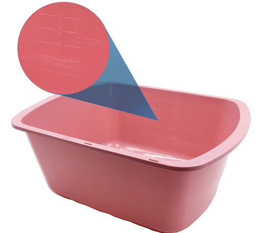 Stackable Commode Bedpan Rose 50/Case