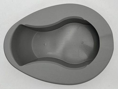 Contoured Plastic Bedpan Gray, 20/Case