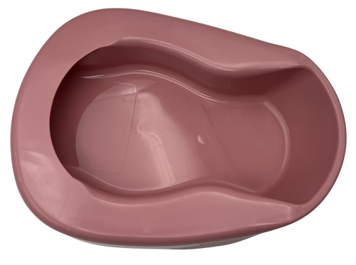 Contoured Plastic Bedpan Rose, 20/Case