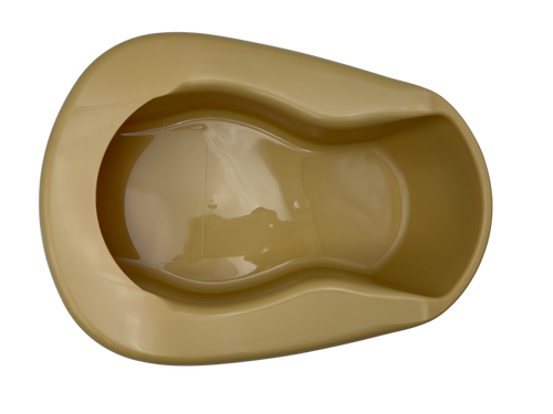 Contoured Plastic Bedpan Gold, 20/Case