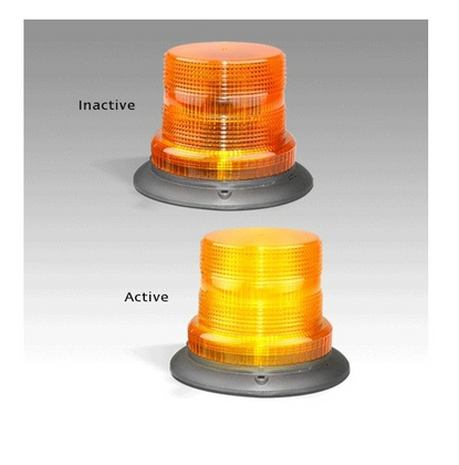 Amber Warning Beacon. High Powered. Multi-Volt 12v & 24v. Fixed Screw ...