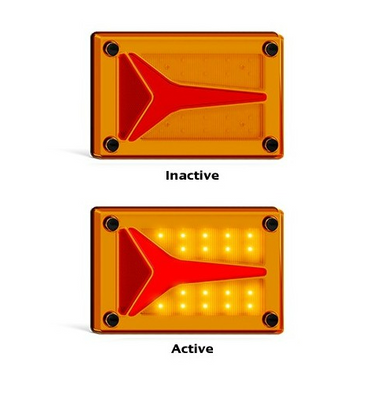 Modern and Sexy Rear Indicator Taillight in LED with Built in Reflector ...