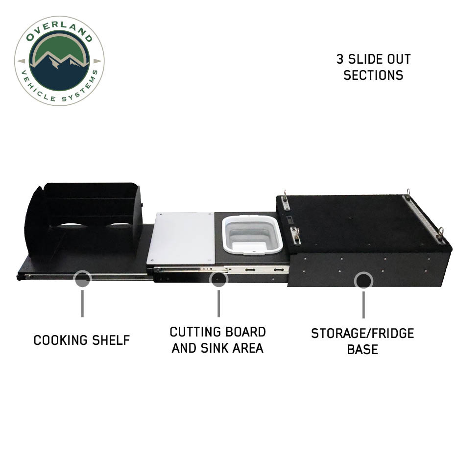 Mid-Size Camp Cargo Box Kitchen for SUV with Slides