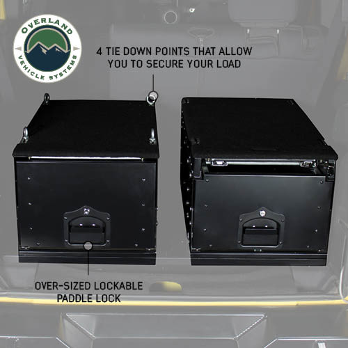 Camping Cargo Box With Slide Out Drawer & Working Station