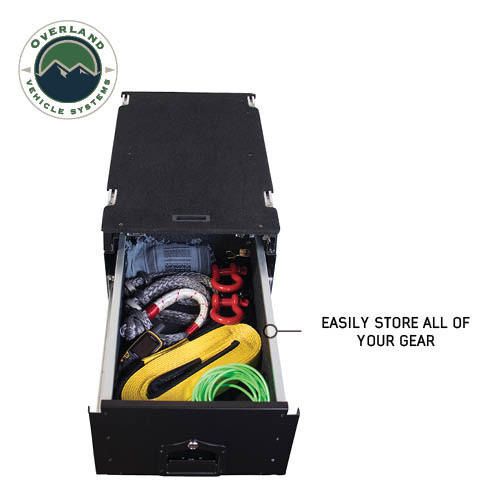 Cargo Box With Slide Out Drawer Size -Camping Storage Box