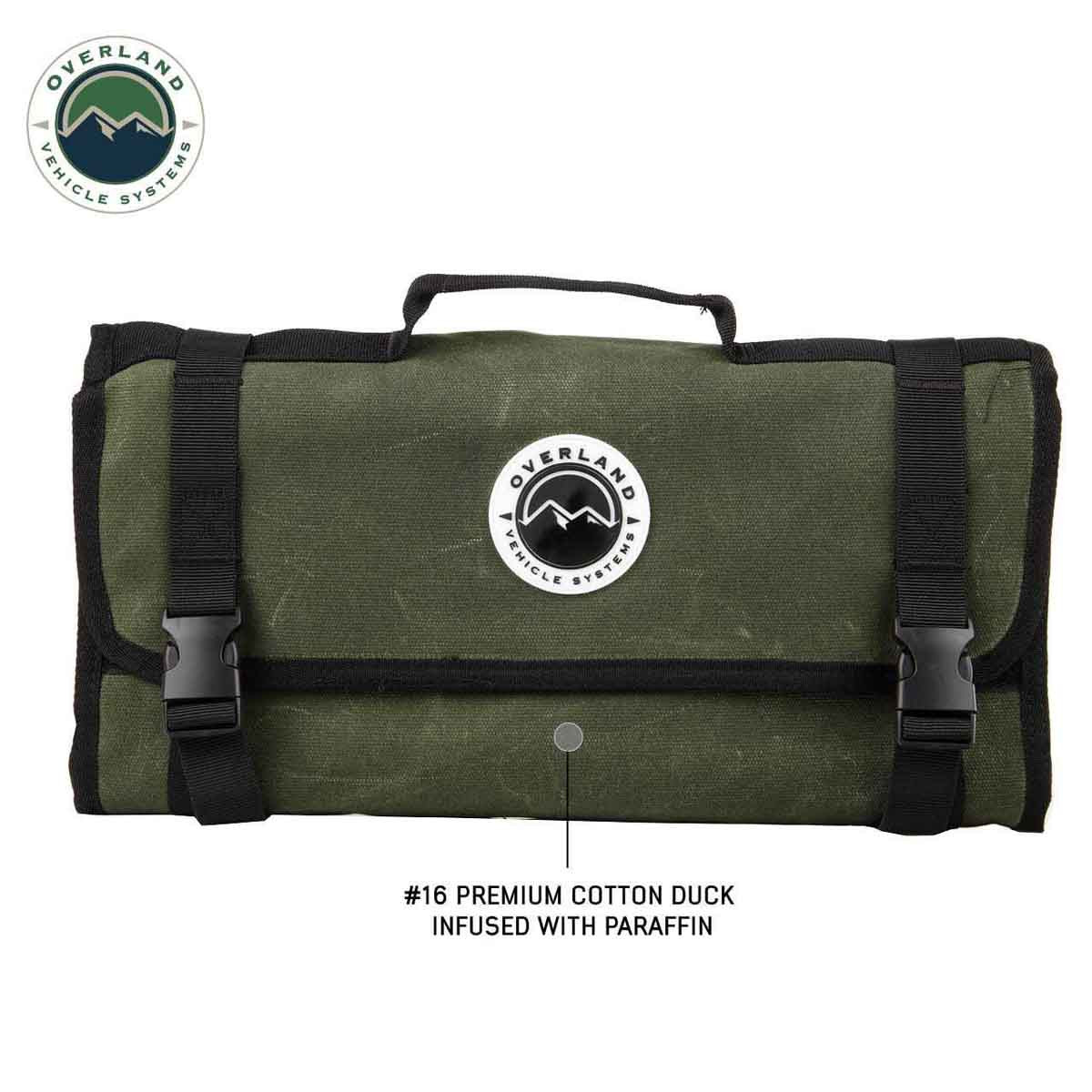 Rolled First Aid Storage Bag - #16 Waxed Canvas Universal