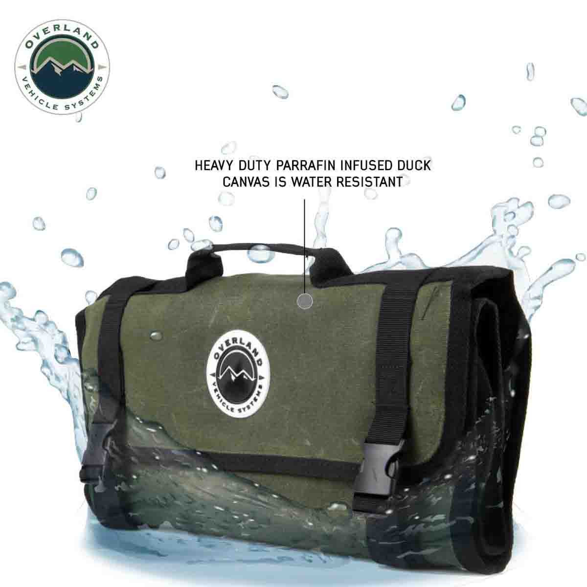 Rolled First Aid Storage Bag - #16 Waxed Canvas Universal