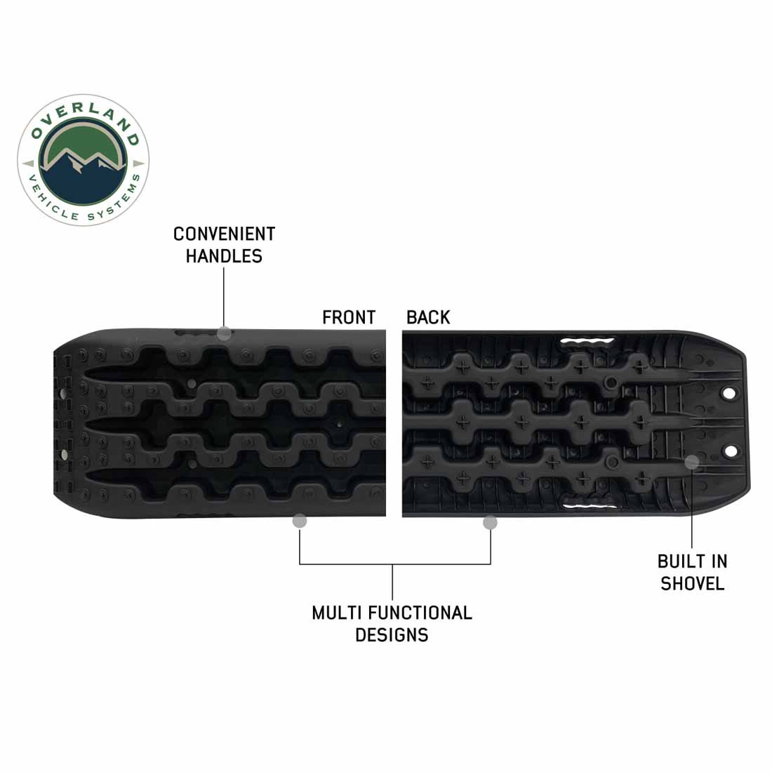 Recovery Ramps for 4WDs: Gray/Black Universal & Storage Bag