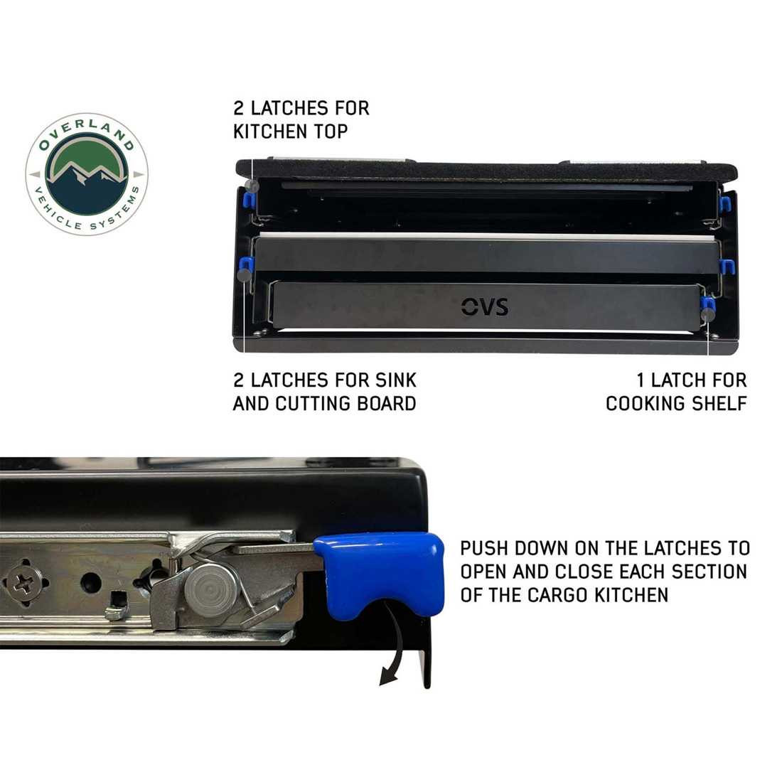 Overland Camp Cargo Box Kitchen for SUV with Slides
