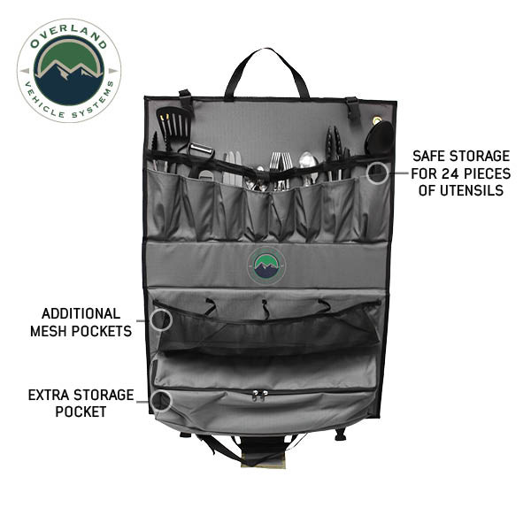 Overland Kitchen Hanging 24 Piece Cooking and Utensil Kit