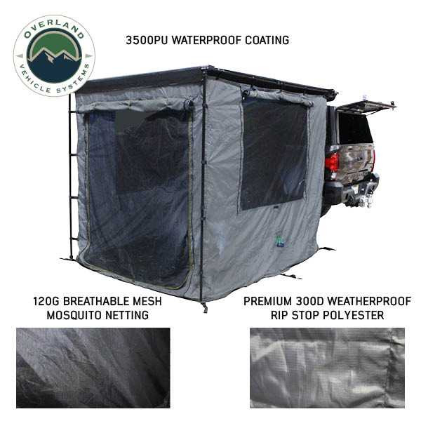 HD Nomadic 90 Degree Awning Room Enclosure (4 Walls & Floor)