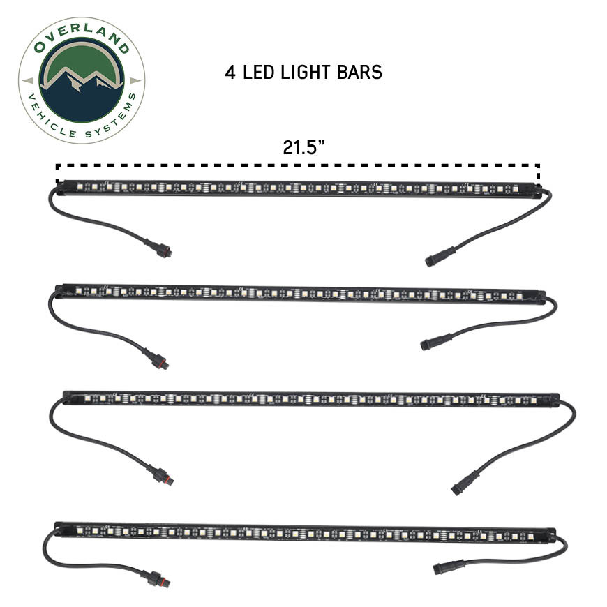 4 Piece Universal LED Light Kit With Plug and Play