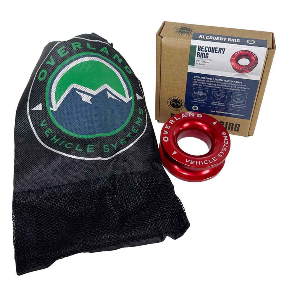 Recovery Snatch Ring 4.00" 41,000 lb. Gray With Storage Bag