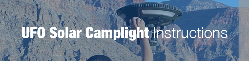 The Ultimate Camp Solution UFO Solar Camp Light