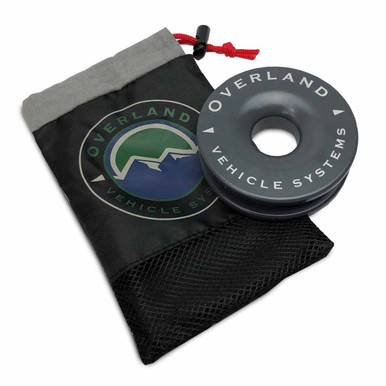 Recovery Snatch Ring 4.00" 41,000 lb. Gray With Storage Bag