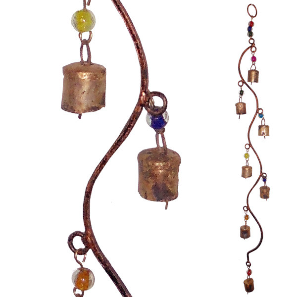 BACKORDER - Rustic Cylinder Bells on Curved Wire | Nature’s Expression ...