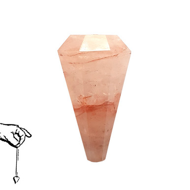 Faceted Pendulum - Red Hematoid Quartz | Nature’s Expression Canadian ...