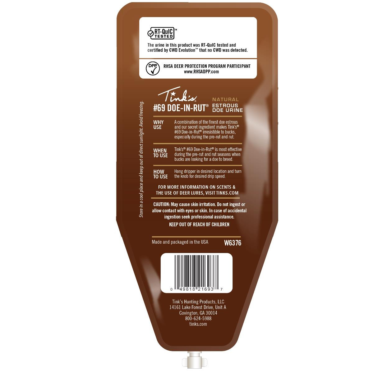 Tinks Scent Dripper #69 Doe In Rut - Presleys Outdoors