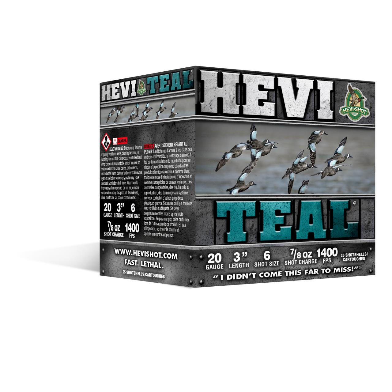 HEVI-Shot Hevi Teal Steel Waterfowl Shotshells 20 Gauge 3 in 7/8oz ...