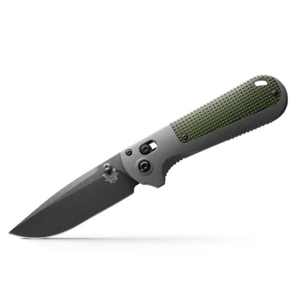 Benchmade Redoubt Axis Drop Point Knife - Overland Gray and Forrest ...